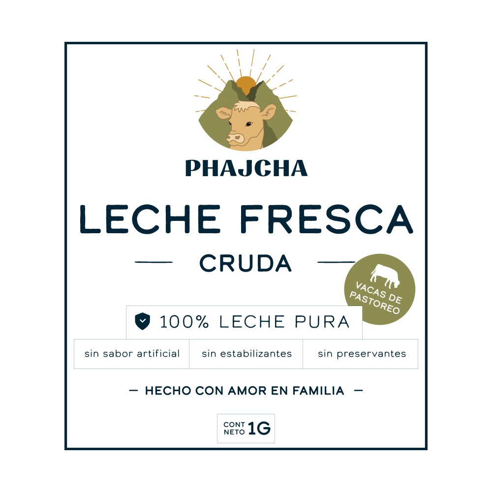 Leche fresca: entera o semidescremada - Phajcha